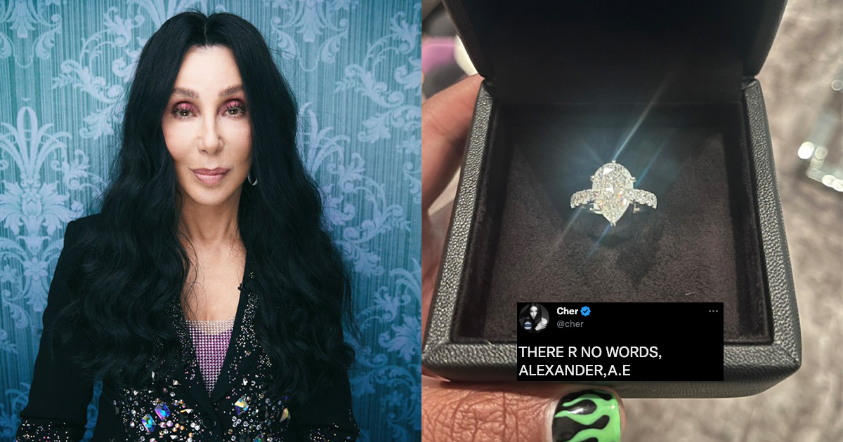 Is she engaged? Cher shows off diamond ring from 36-year-old boyfriend ...