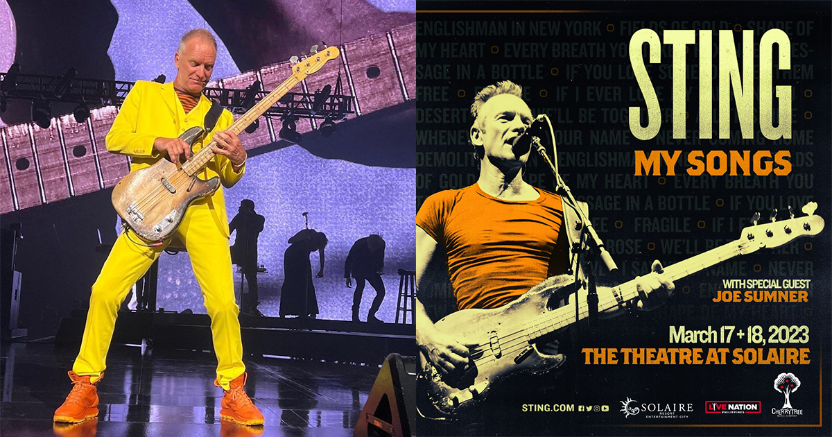 Rock legend Sting to have two shows in Manila in 2023 • PhilSTAR Life
