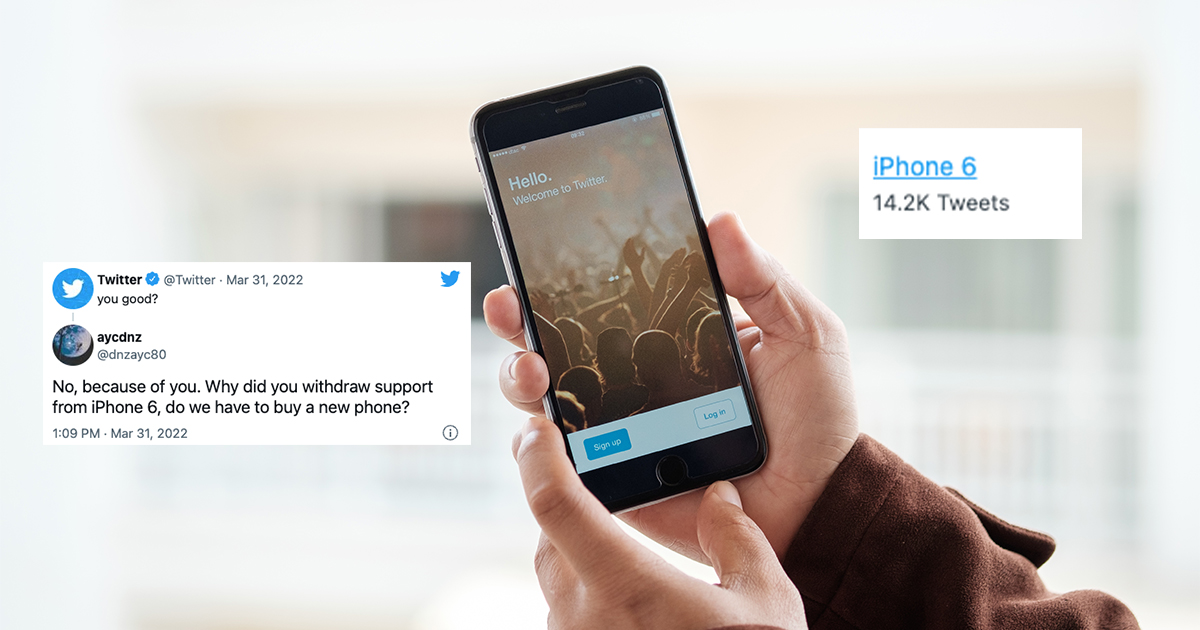 Time for a phone upgrade? 'iPhone 6' trends as Twitter stops working on ...
