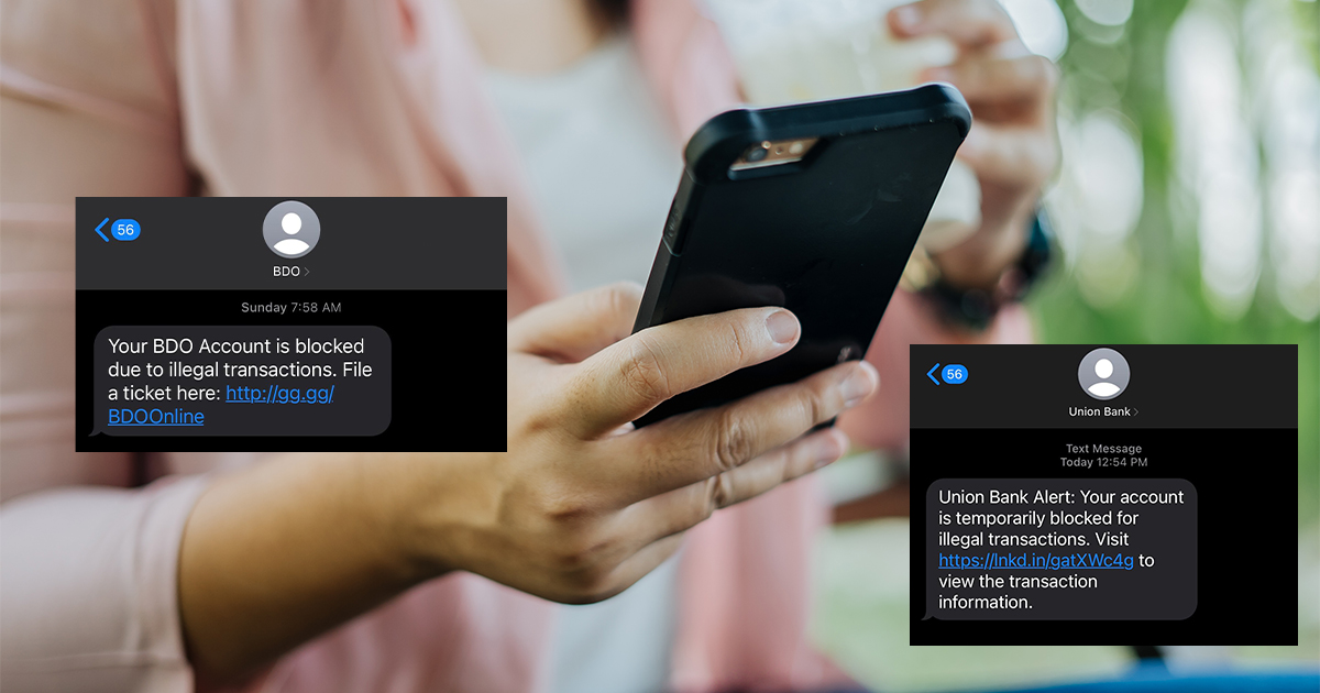 Scam alert: Do not click links in text messages saying your ‘BDO’ or ...