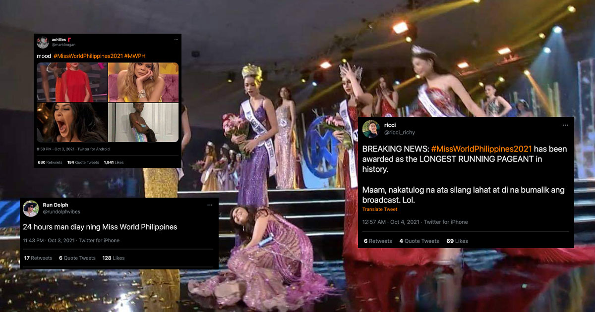 Miss World PH 2021 memes and reactions: Fans award the over 6-hour ...