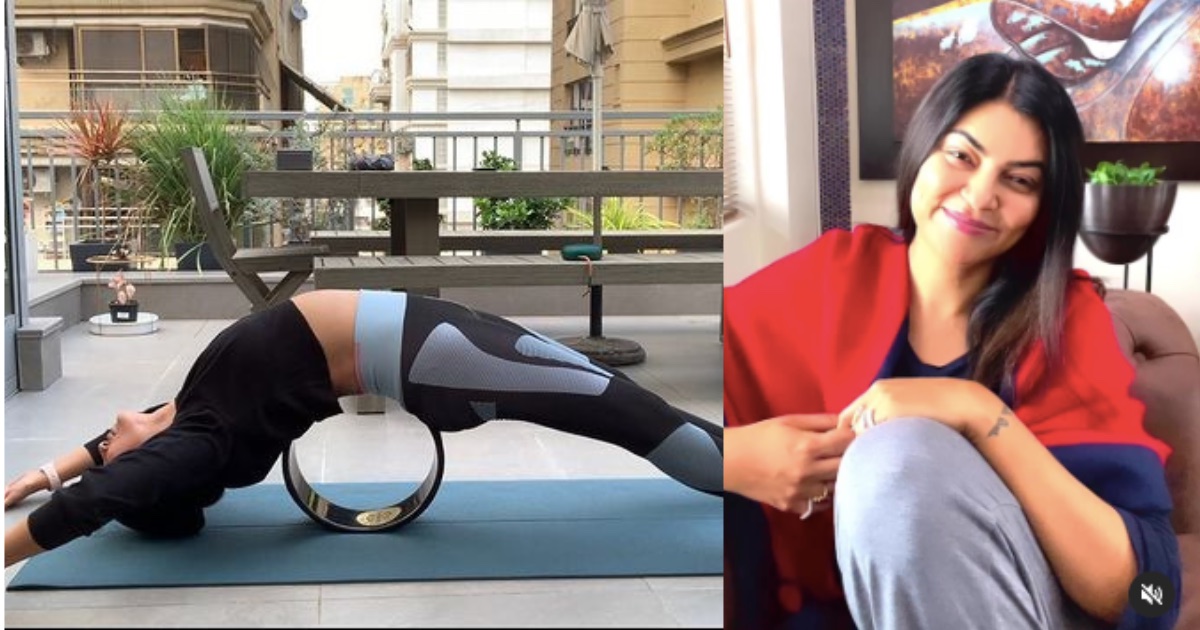 Sushmita Sen works out only a week after heart attack with 95% blockage ...