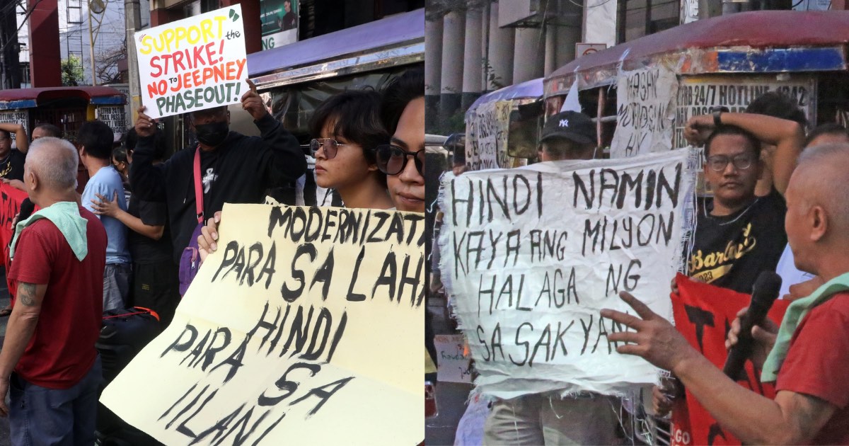 Strike against jeepney phaseout ends after Malacañang meeting with ...