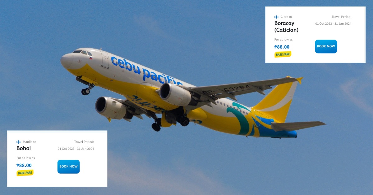 Cebu Pacific drops P88 one-way base fares until Oct. 15 • PhilSTAR Life