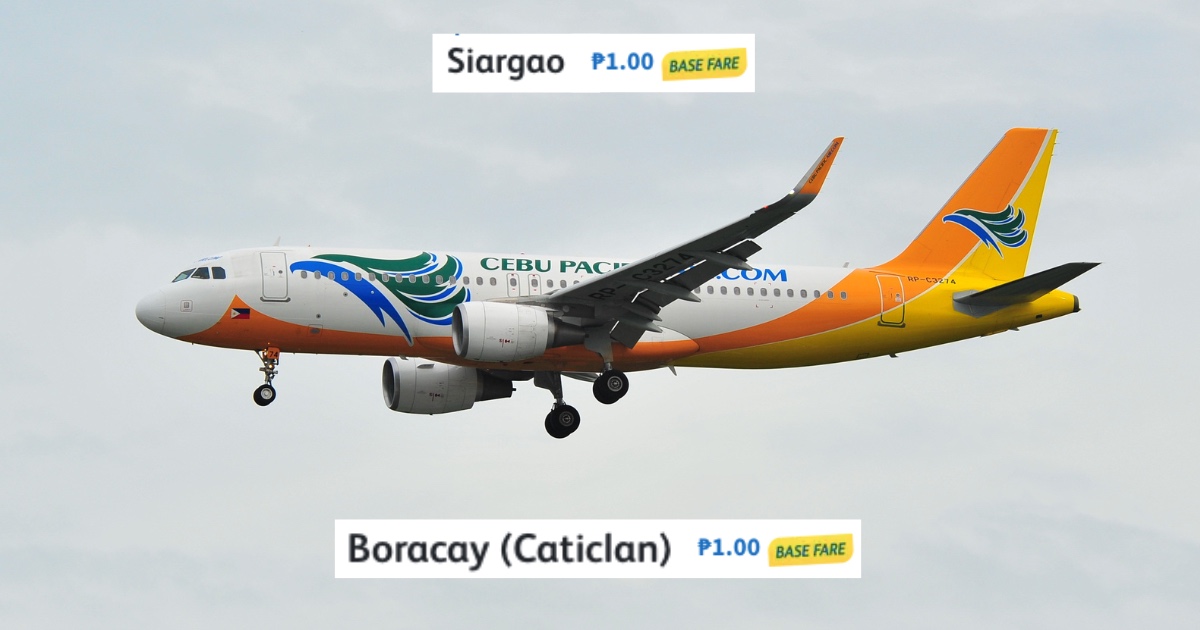 Cebu Pacific offers P1 one-way base fares until March 31 • PhilSTAR Life