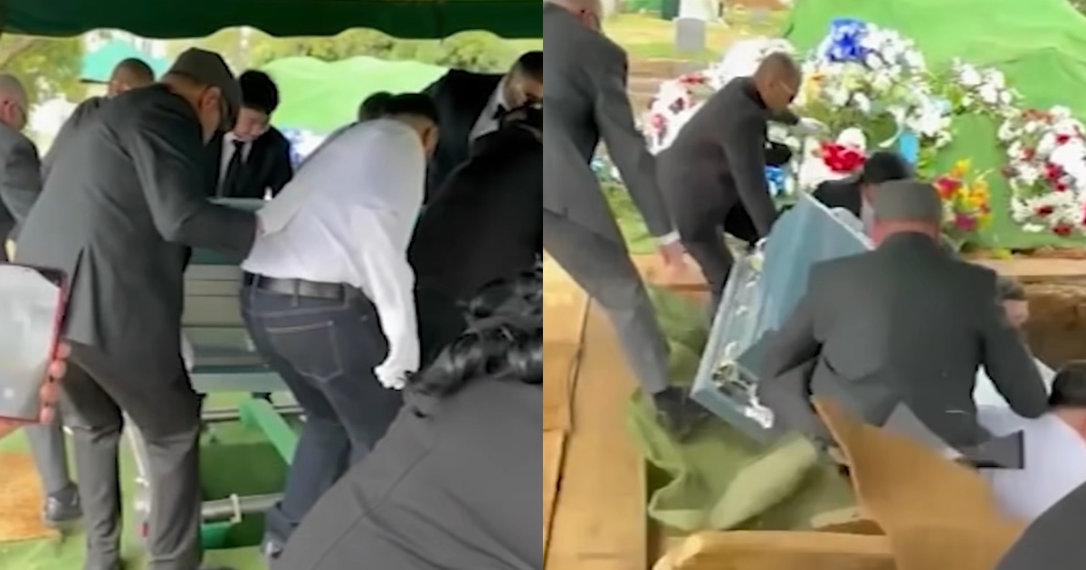 TRENDING: Man gets trapped under his dead father's casket during ...