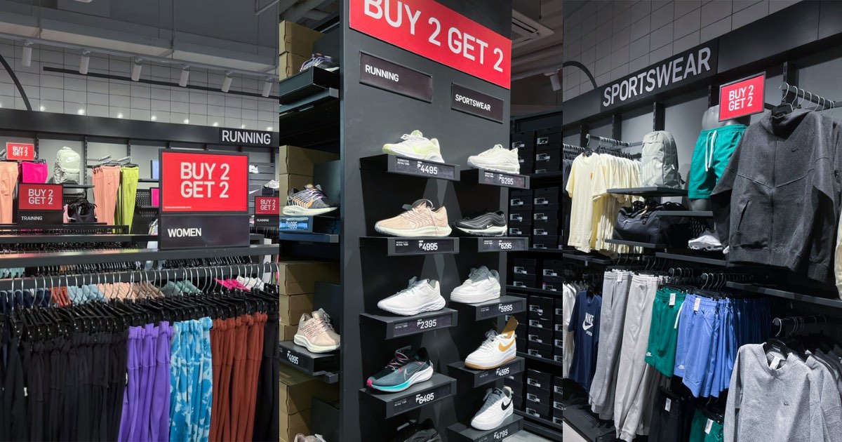 Where to enjoy a Buy 2, Get 2 promo on Nike footwear, bags, and apparel ...