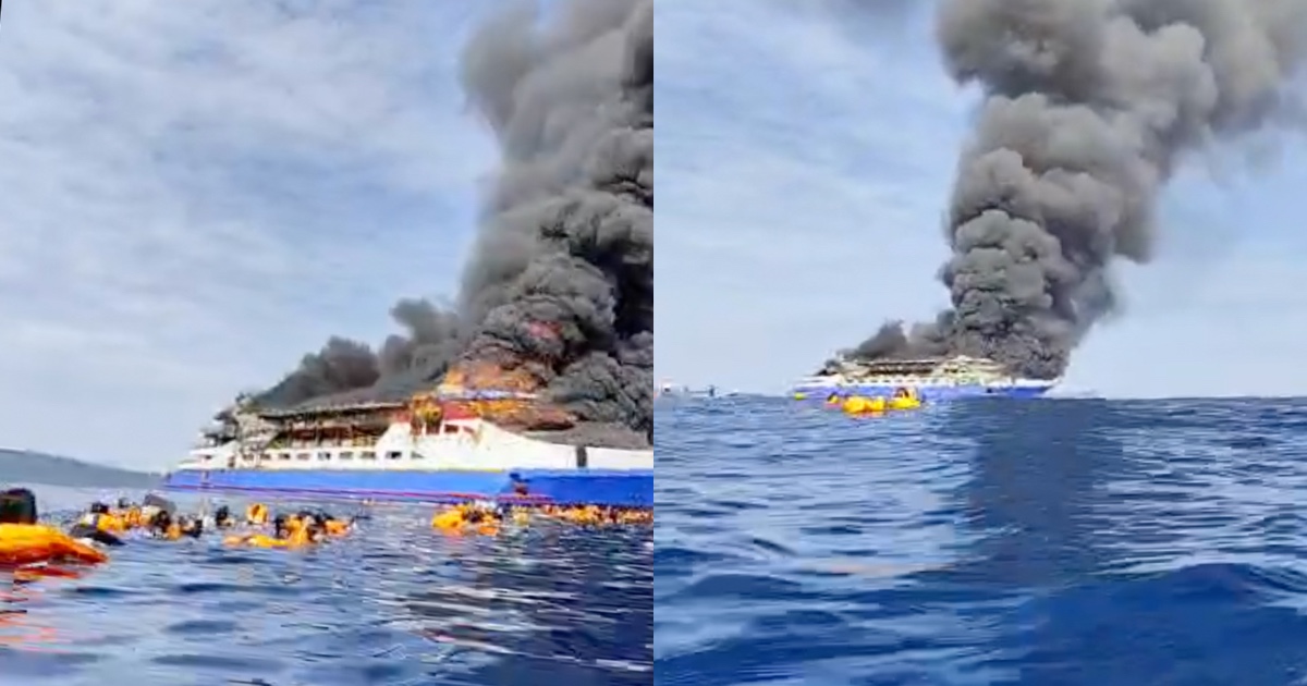 At least five killed after Indonesia ferry bursts into flames, forcing ...