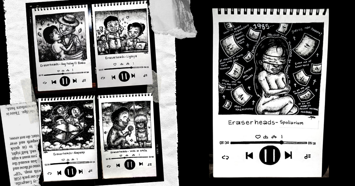 LOOK: Eraserheads fan makes art out of the band’s songs, gets noticed ...