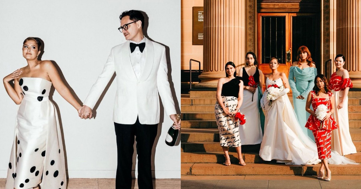 Museum wedding, handwritten gowns, 'Sabrina'-inspired dress—all the ...