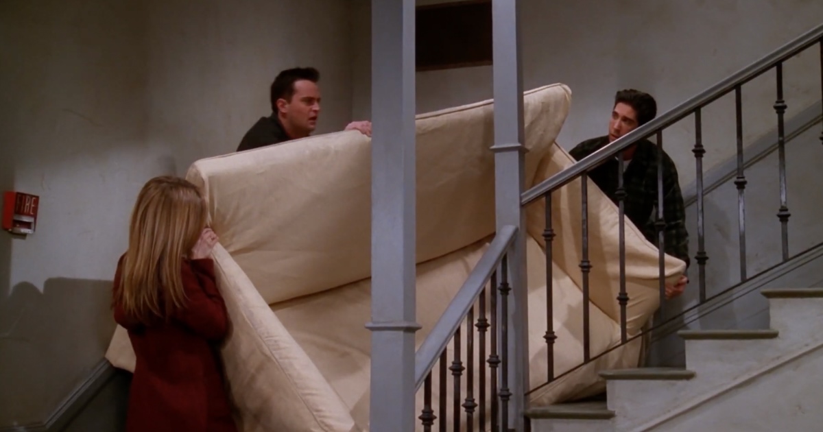 'Moving sofa' puzzle made famous by 'Friends' pivot scene finally ...