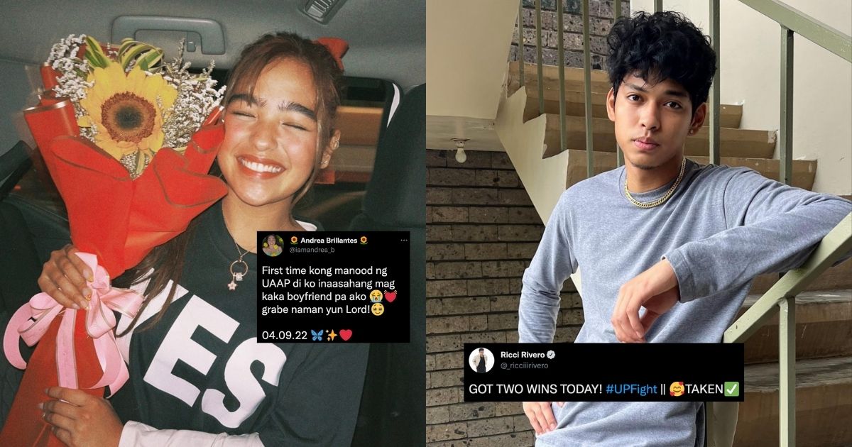 Ricci Rivero gets a ‘yes’ from Andrea Brillantes after UP clinches its ...