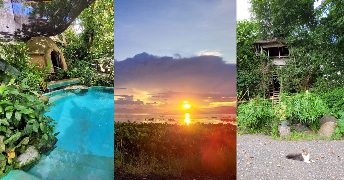 Howie Severino's lakeside Kapusod Airbnb Earth Dome and Bamboo ...