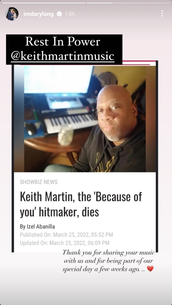 Local music industry mourns passing of 'Because of You' hitmaker Keith ...
