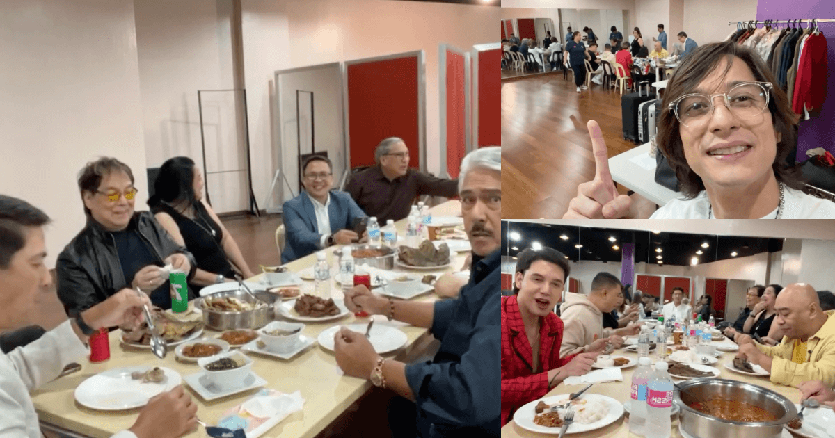 LOOK: TVJ, Dabarkads share first lunch together in TV5 office ...