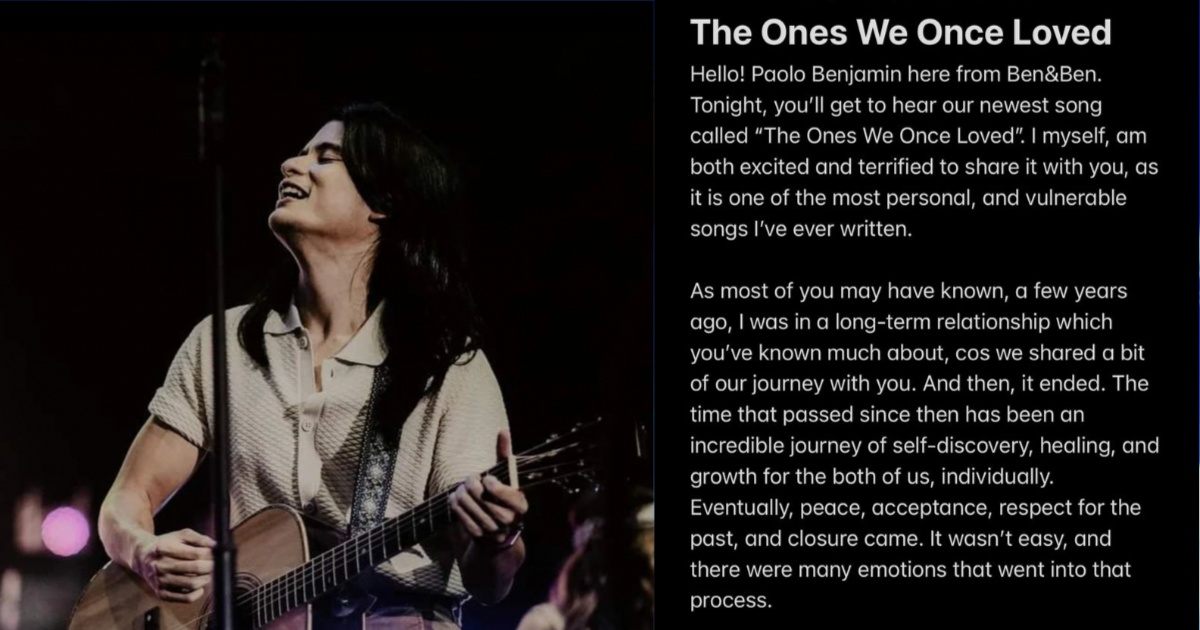 Paolo Benjamin on new Ben&Ben song: 'One of the most personal songs I ...