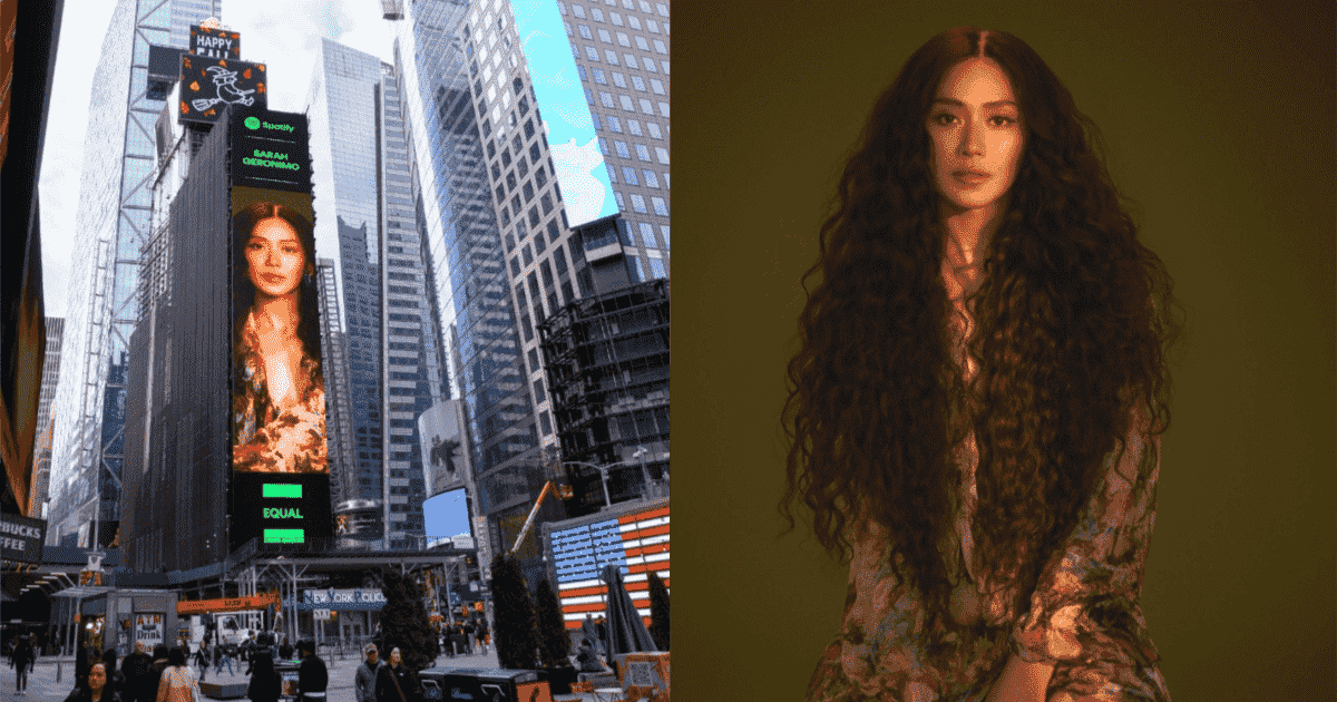 Sarah Geronimo gets featured on Spotify's Time Square billboard ...