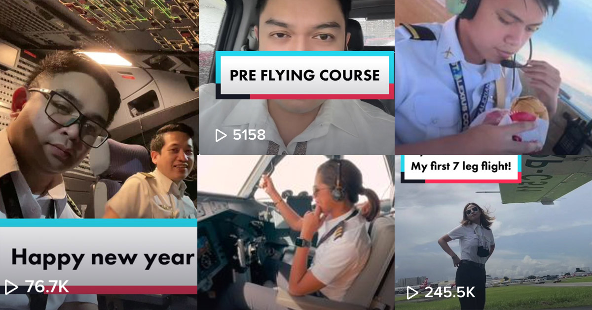 LIST: TikTok-famous Pinoy pilots who share their journey in viral ...