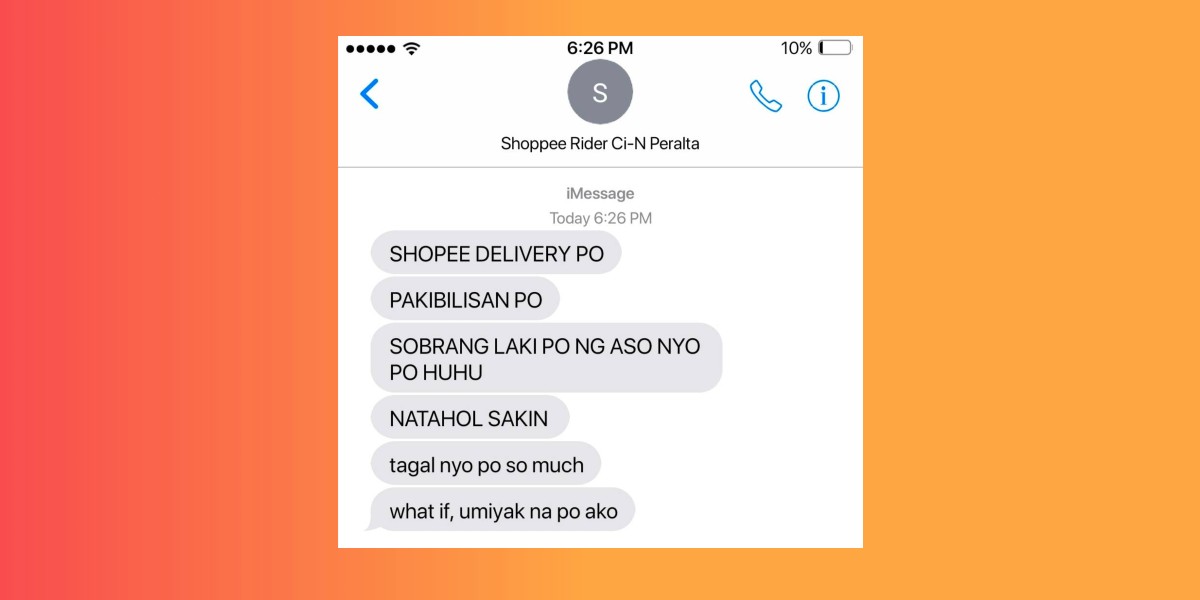 The story behind the viral 'what if, umiyak po ako?' delivery rider ...
