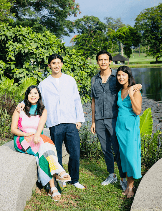 Working with their kids, Donnie and Crickette Tantoco plant the seed of ...