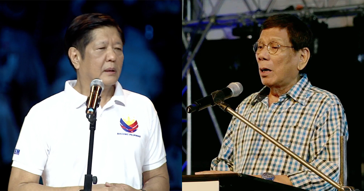 Duterte accuses Marcos of being in drug watch list, PDEA denies claim ...