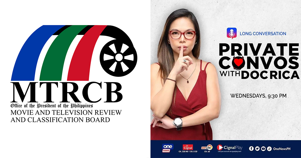 MTRCB bans airing of 'Private Convos with Doc Rica' for featuring ...