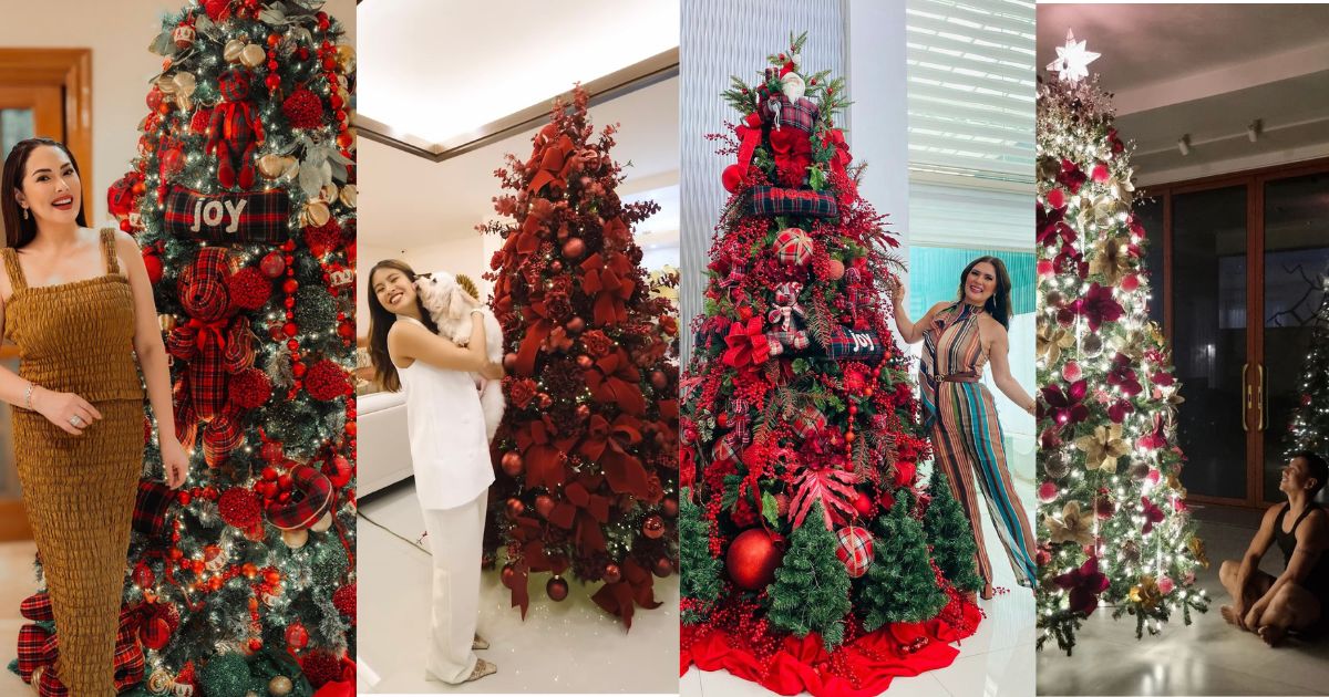LOOK: Filipino celebrities and their stunning Christmas trees this year ...