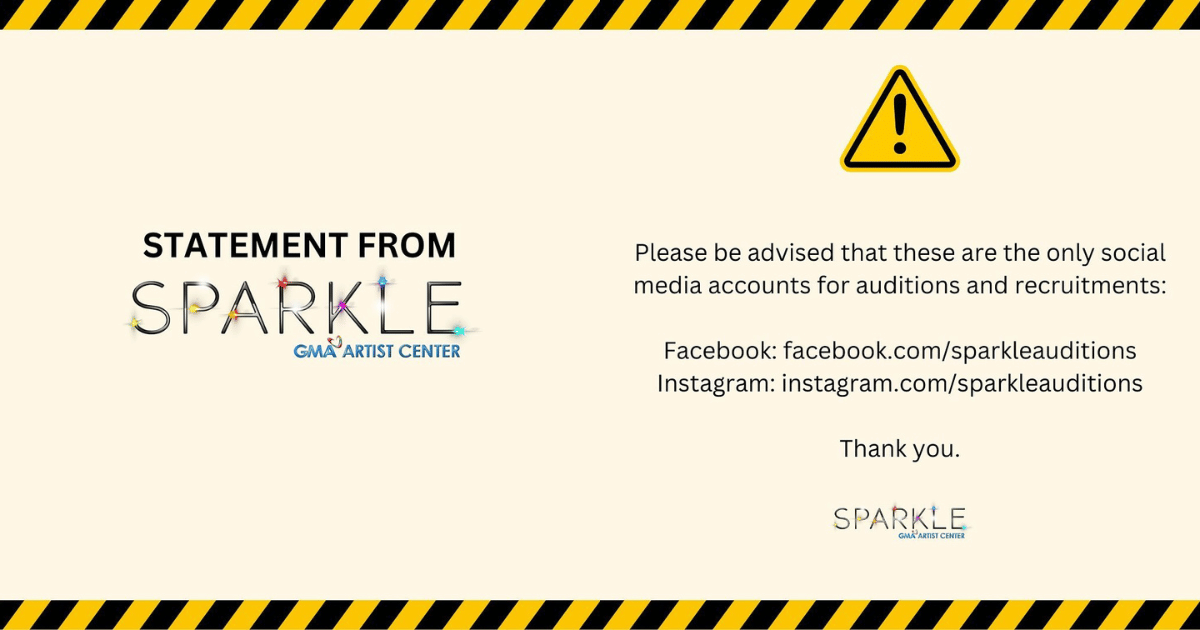 Sparkle GMA Artist Center warns public vs unauthorized recruitment ...