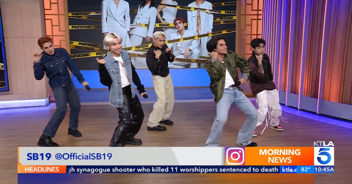 SB19 makes an appearance on Los Angeles morning show, performs hit song ...