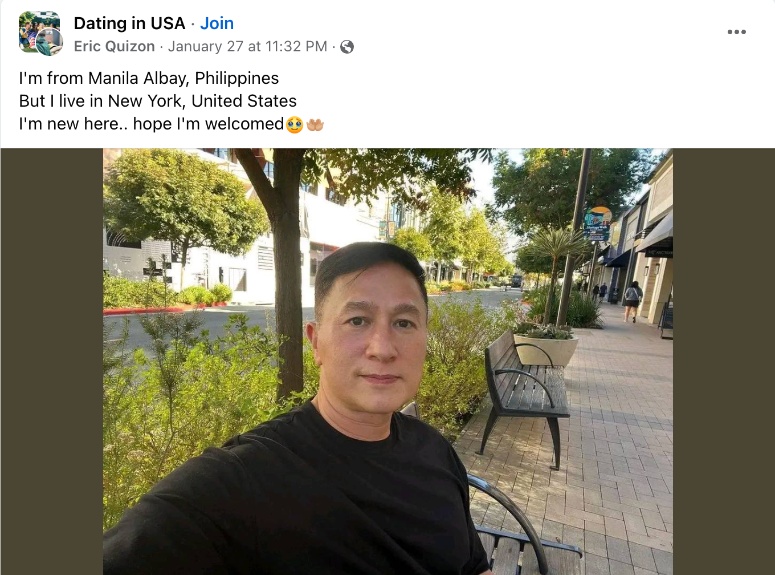 Eric Quizon's photos used by apparent scammer in public dating group ...