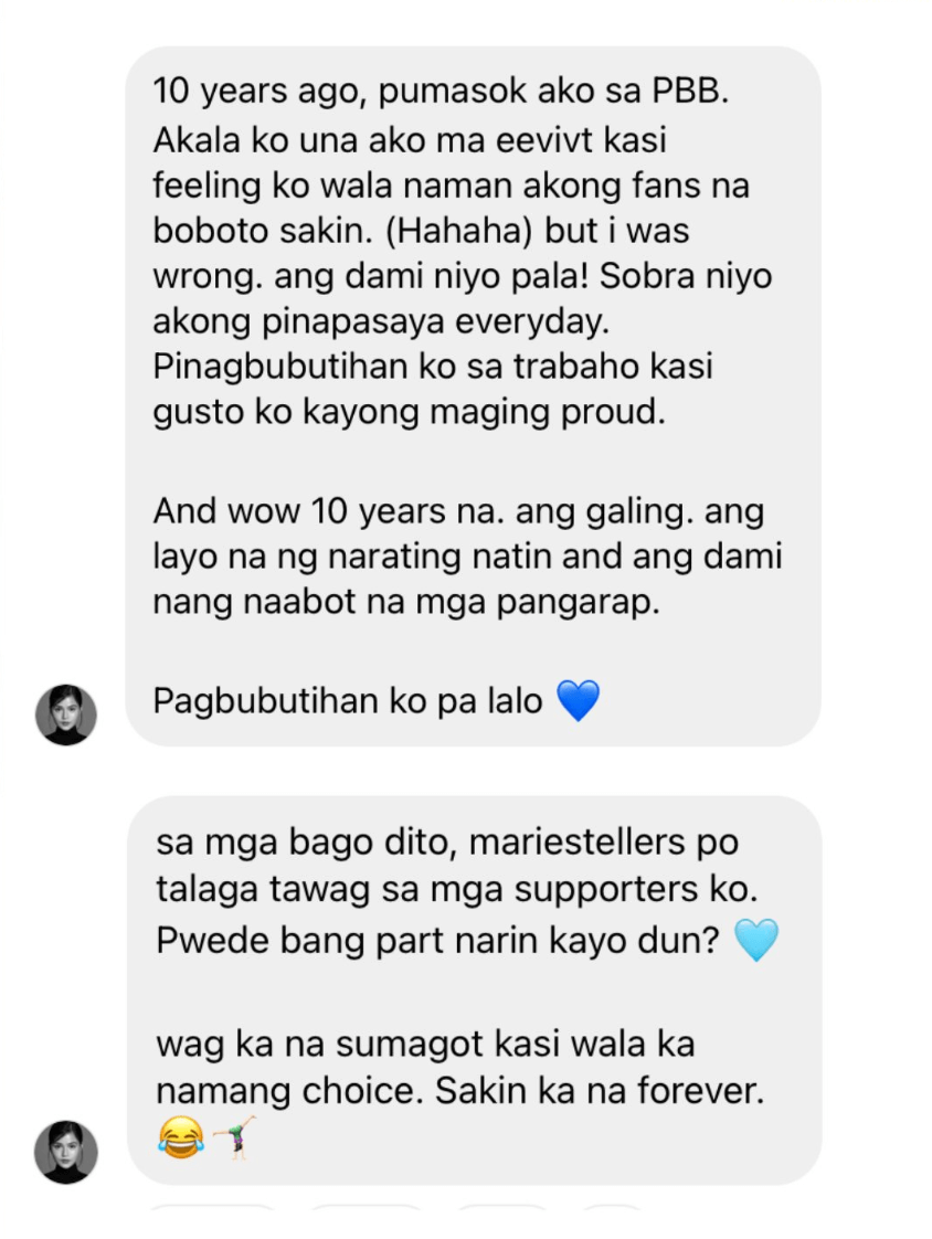 Maris Racal recalls 'Pinoy Big Brother' journey as she marks 10th year ...