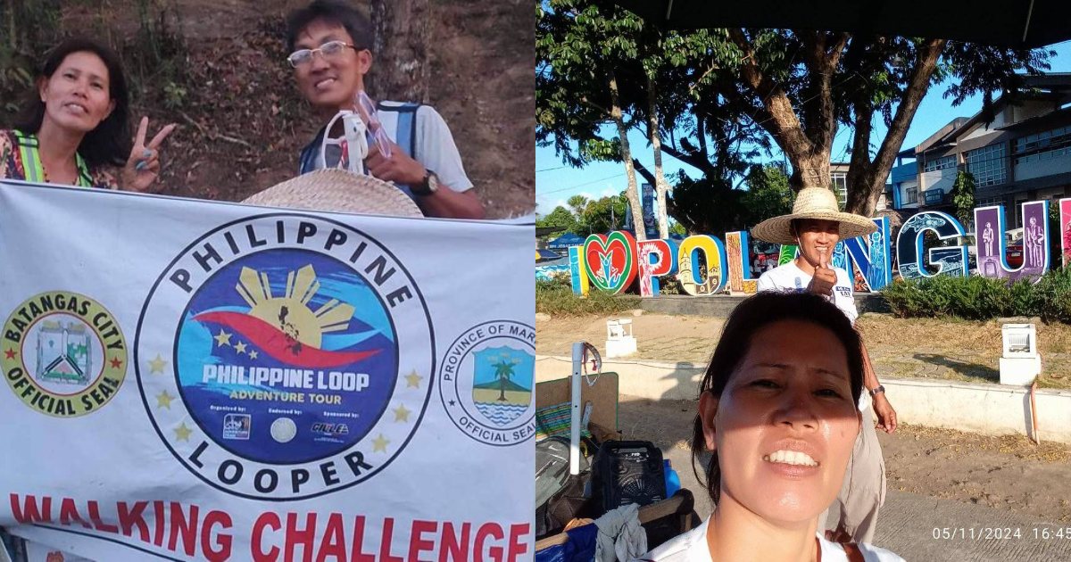 This Batangas couple has been walking non-stop around the Philippines ...