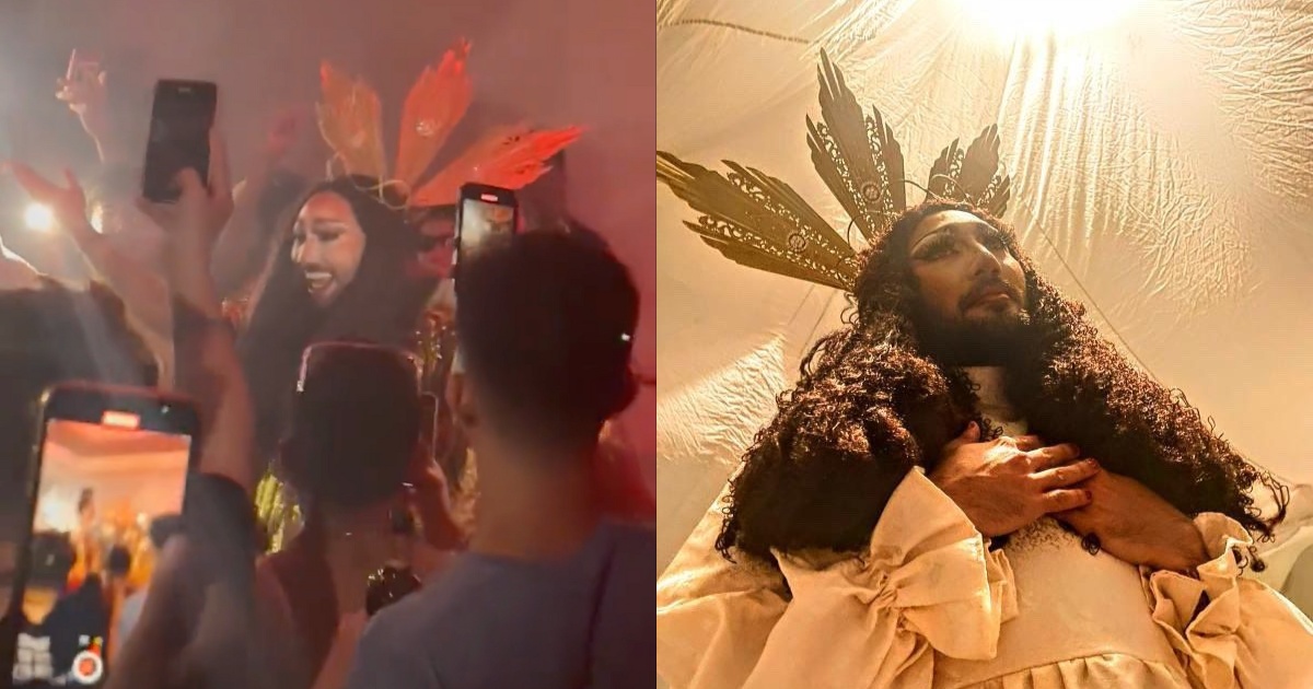 Art or blasphemy? Drag queen singing 'Ama Namin' remix sparks online ...