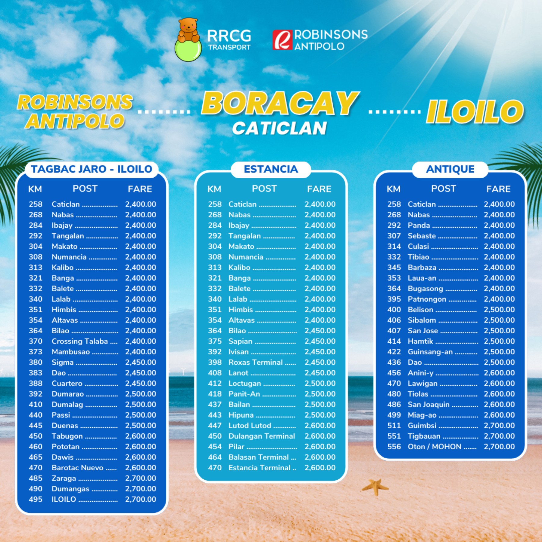 PSA: There's a new P2P bus route from Antipolo to Boracay and Iloilo ...