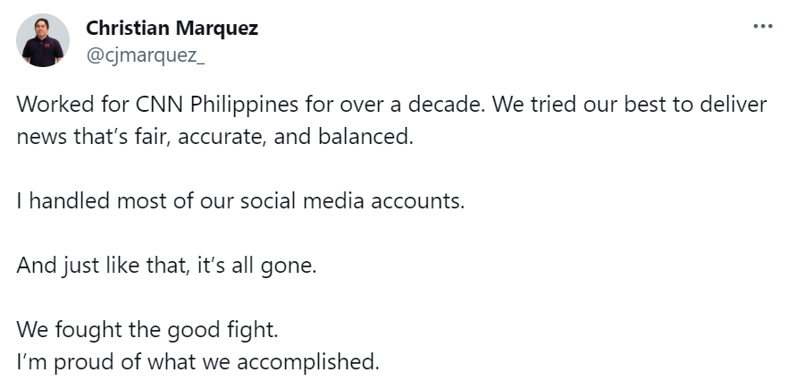 CNN Philippines takes down website, social media pages • PhilSTAR Life