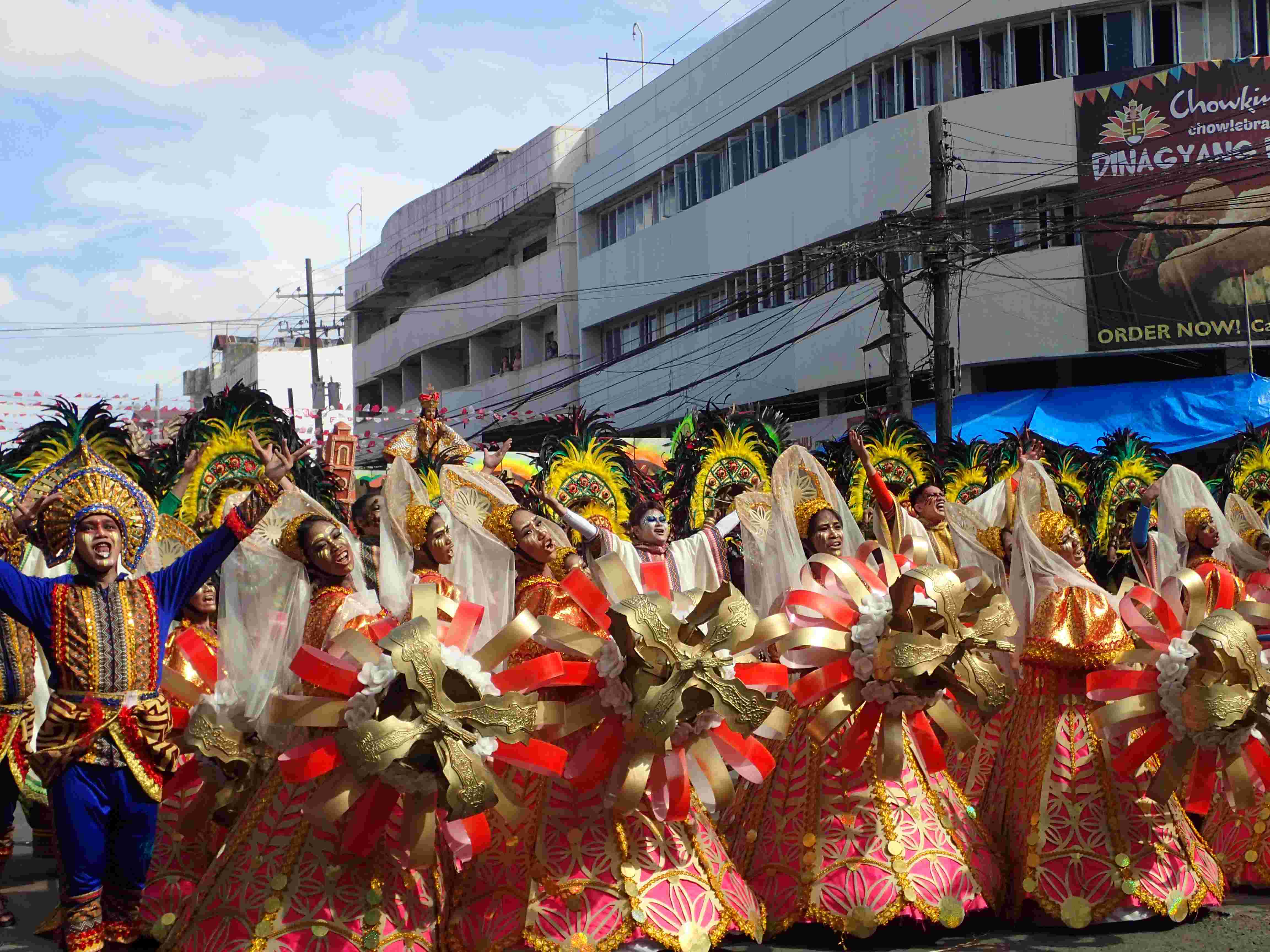 IN PHOTOS: School-based Ati Tribes fill Iloilo City's street with ...