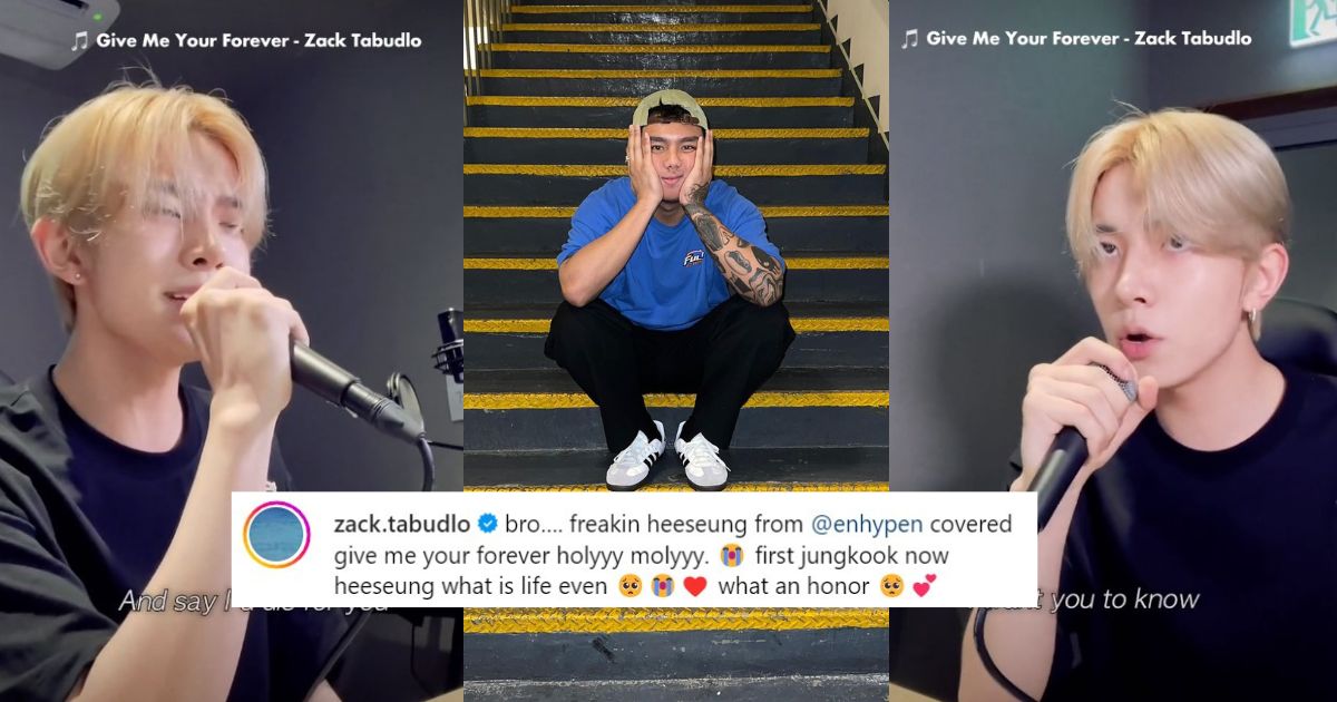 ENHYPEN's Heesung covers Zack Tabudlo’s ‘Give Me Your Forever ...