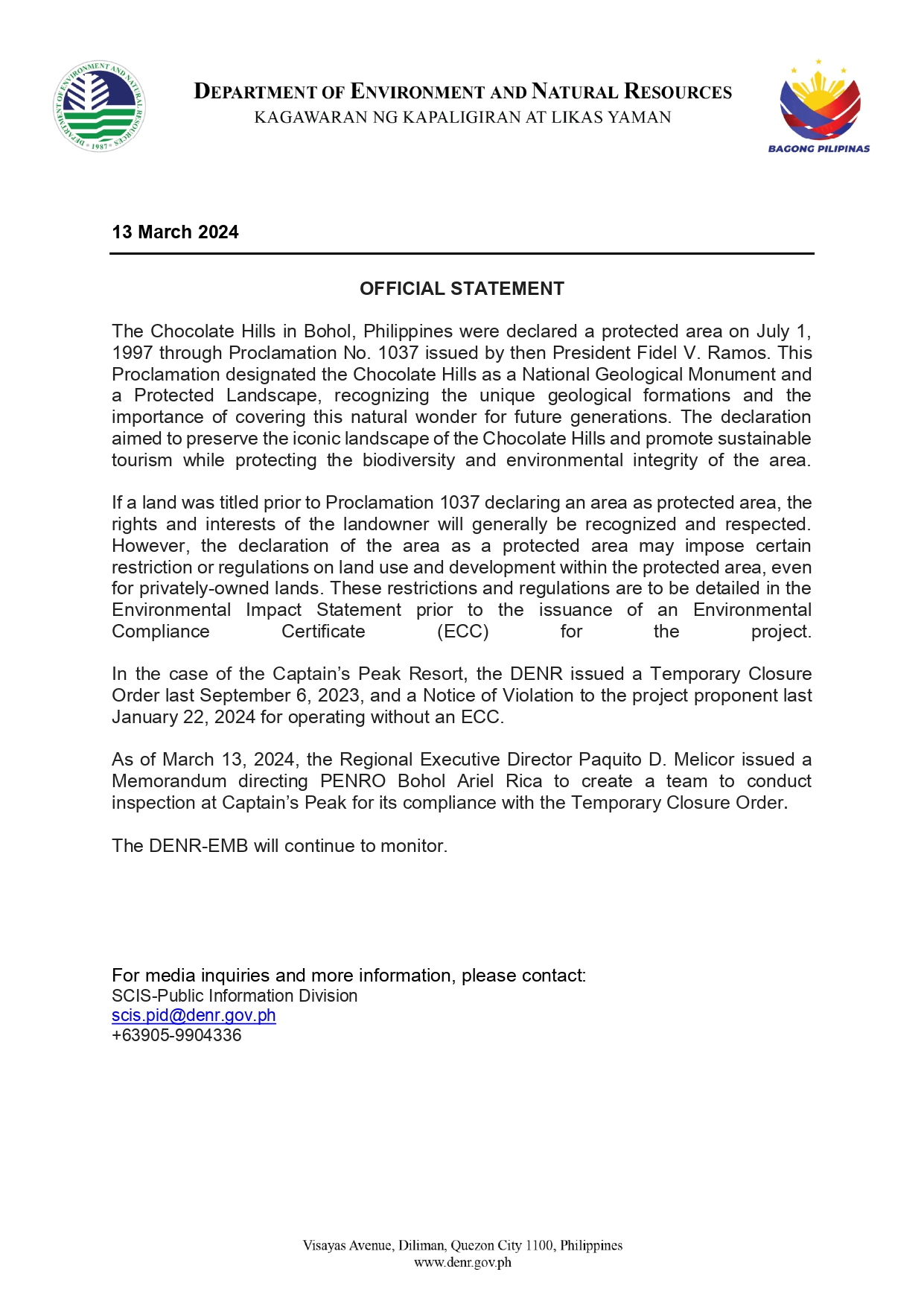 DENR on viral Chocolate Hills resort: Closure order issued in 2023 ...