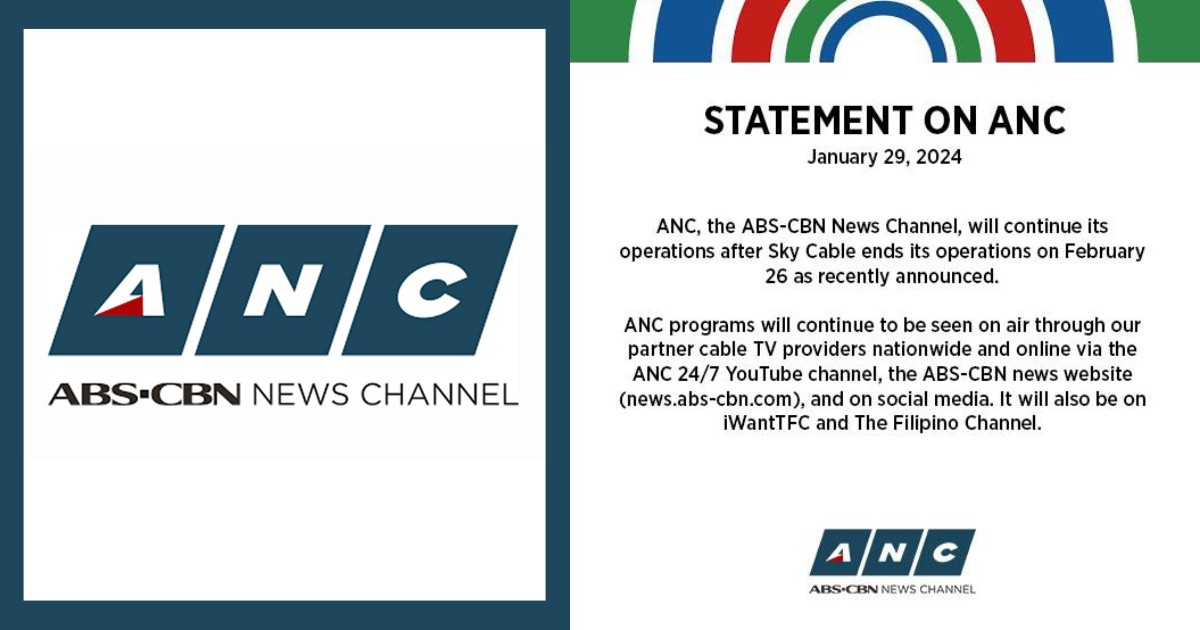 ANC to remain on air after Sky Cable ends broadcast in February ...