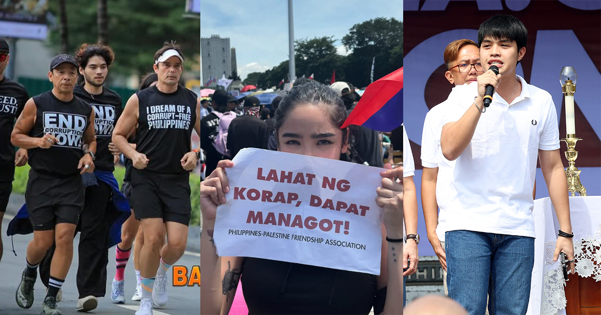 LOOK: Celebrities who joined the Sept. 21 protests against corruption ...