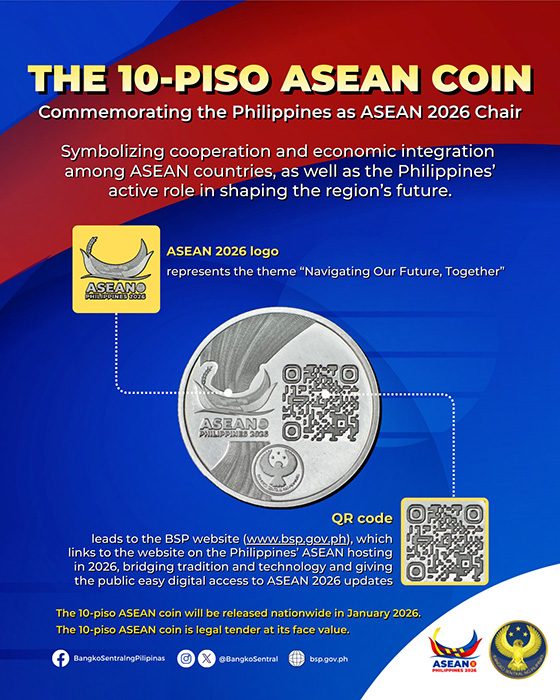LOOK: BSP reveals new P10 ASEAN coin with QR code • PhilSTAR Life