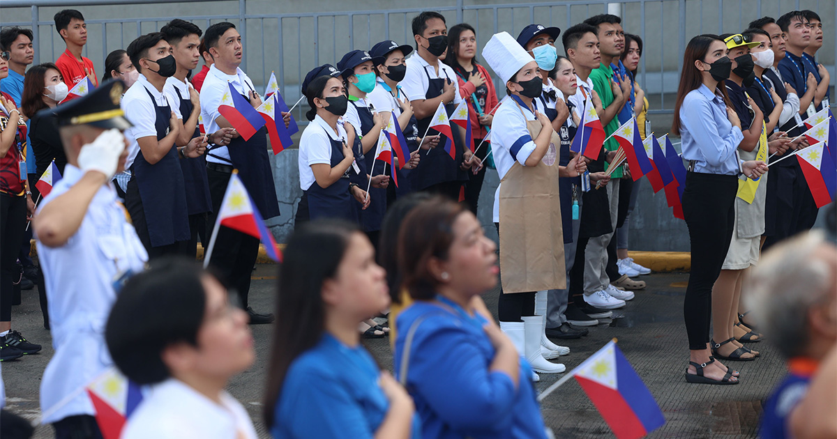 Palace orders inclusion of Bagong Pilipinas hymn, pledge in flag ...