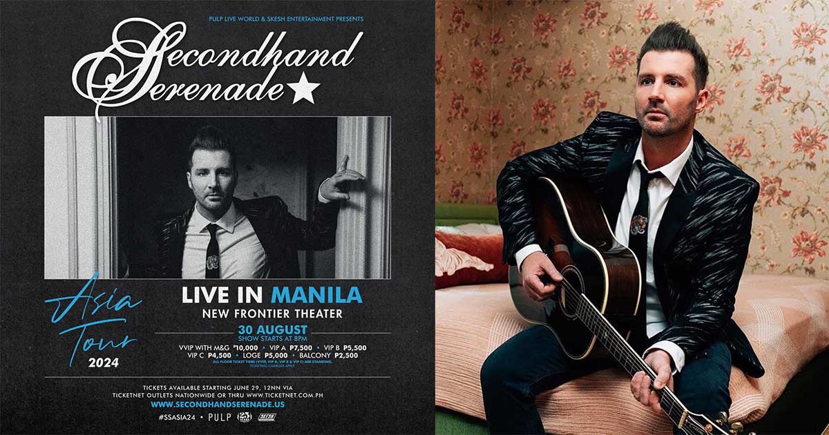 Secondhand Serenade is coming to Manila this August • PhilSTAR Life