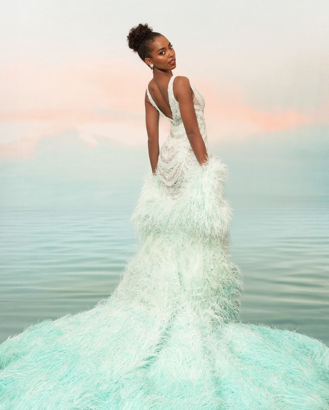 LOOK: Chelsea Manalo's unseen mint green evening gown for the 73rd Miss ...