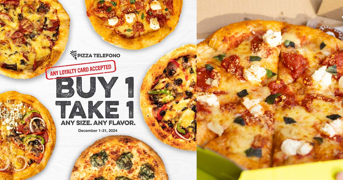 This place is offering Buy 1, Take 1 pizza until Dec. 31 • PhilSTAR Life