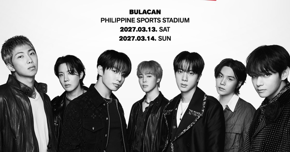 'BTS World Tour Arirang' in Bulacan: Ticket details, seat plan revealed ...
