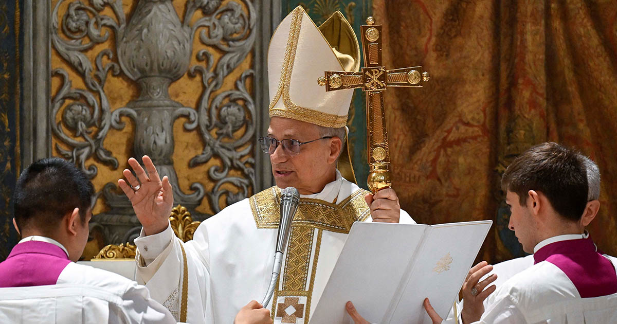 New Pope Leo XIV, celebrating first Mass, wants Church to be beacon of ...