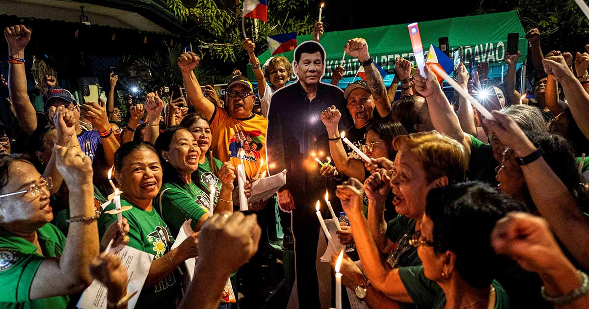In custody in the Hague, on ballot at home: Philippines' Duterte runs ...