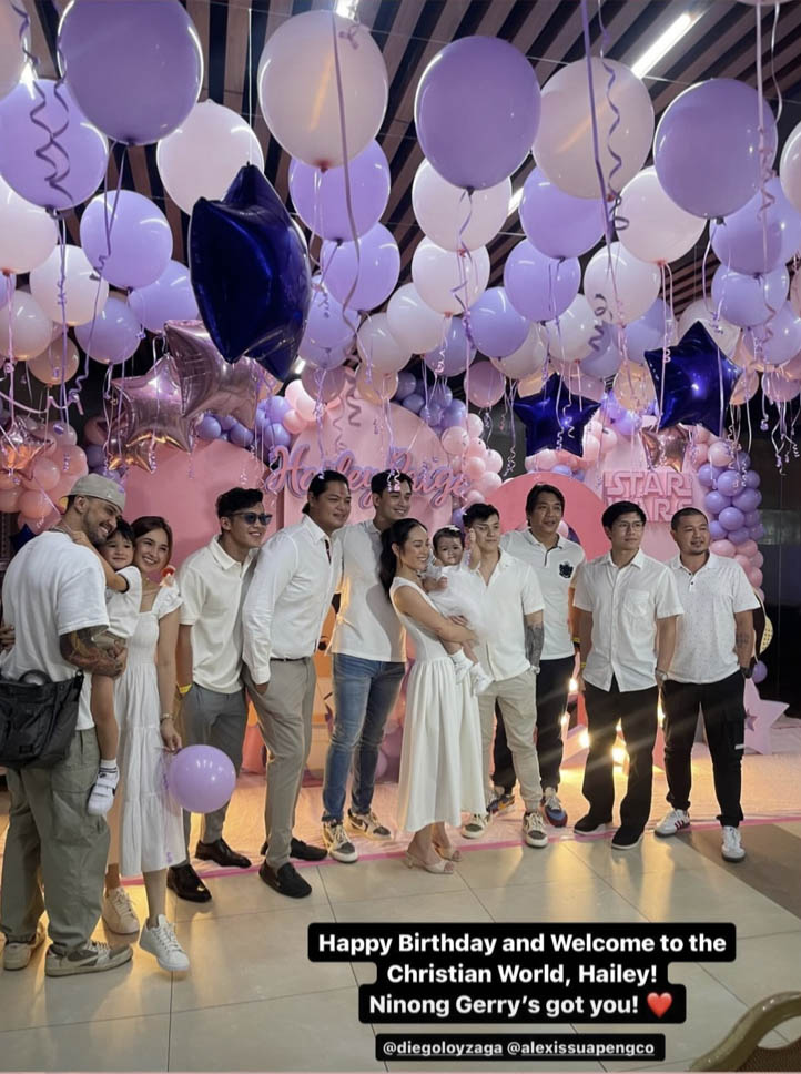 LOOK: Diego Loyzaga, Alexis Suapengco celebrate daughter's first ...