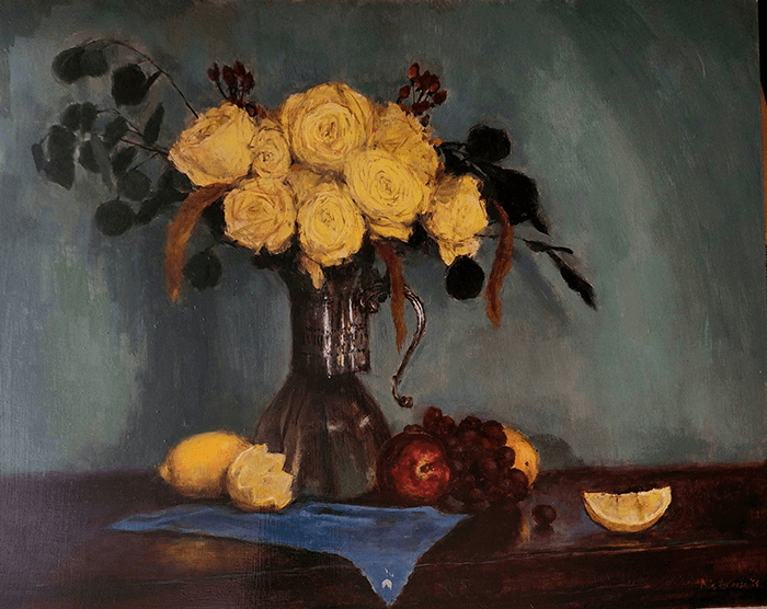 Mia Herbosa: Still lifes, dead birds, figures in repose, a world ...